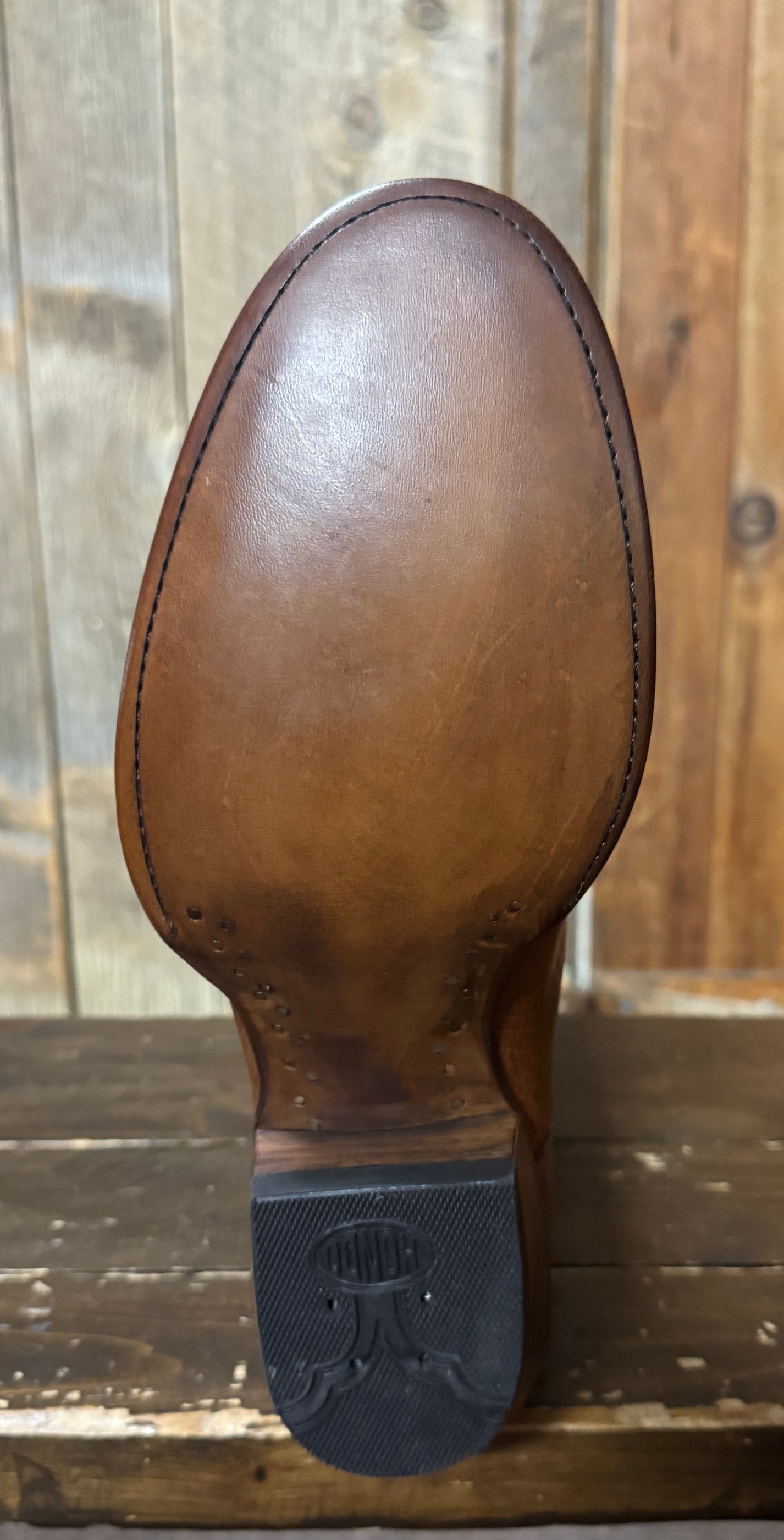 Hondo® Walnut Spanish Shoulder Full Grain Leather Buckaroo Tall Top Co ...