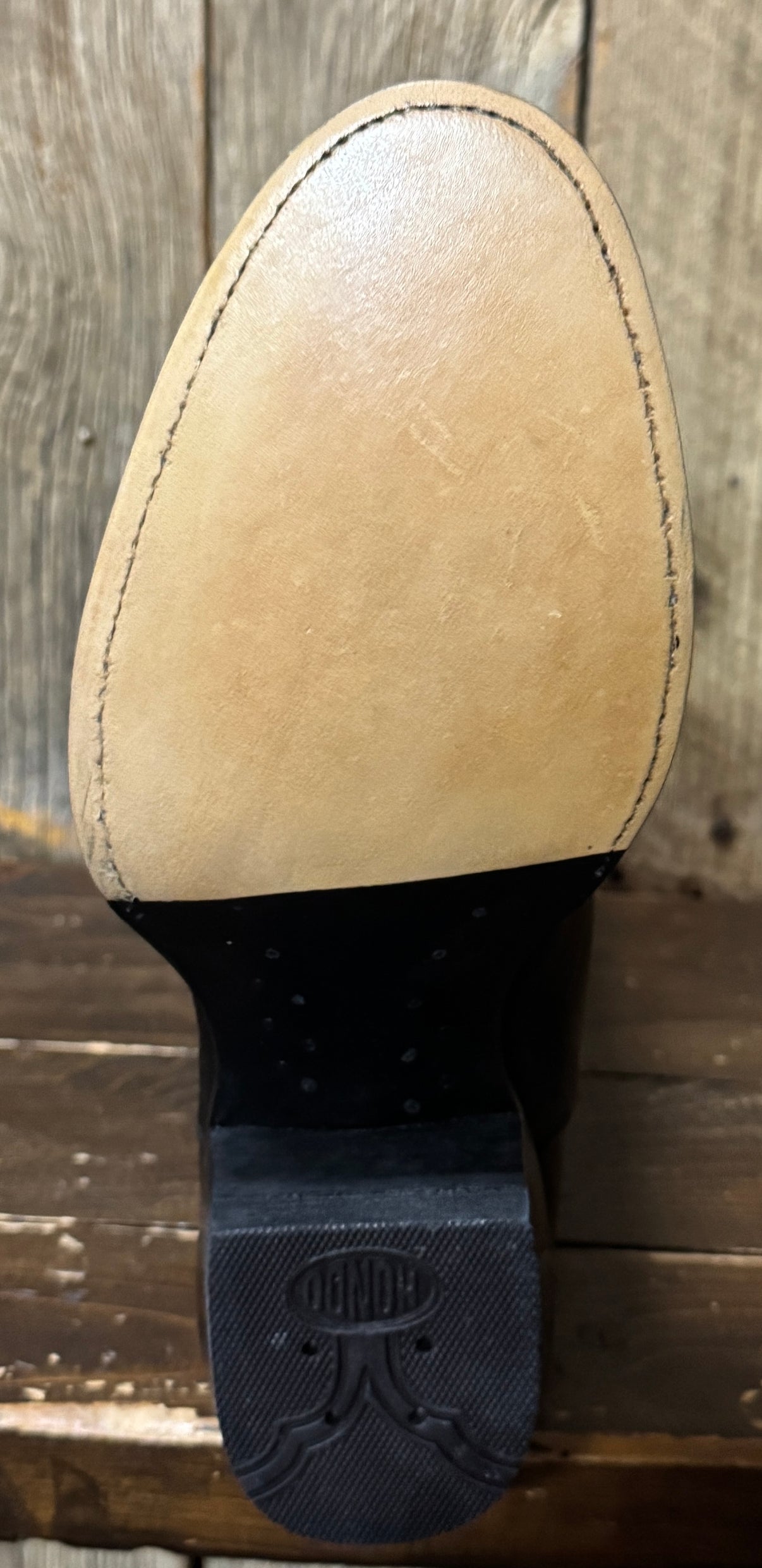 Hondo Solano® Buckaroo Red & Black Retan Full Grain Leather Tall Top C ...