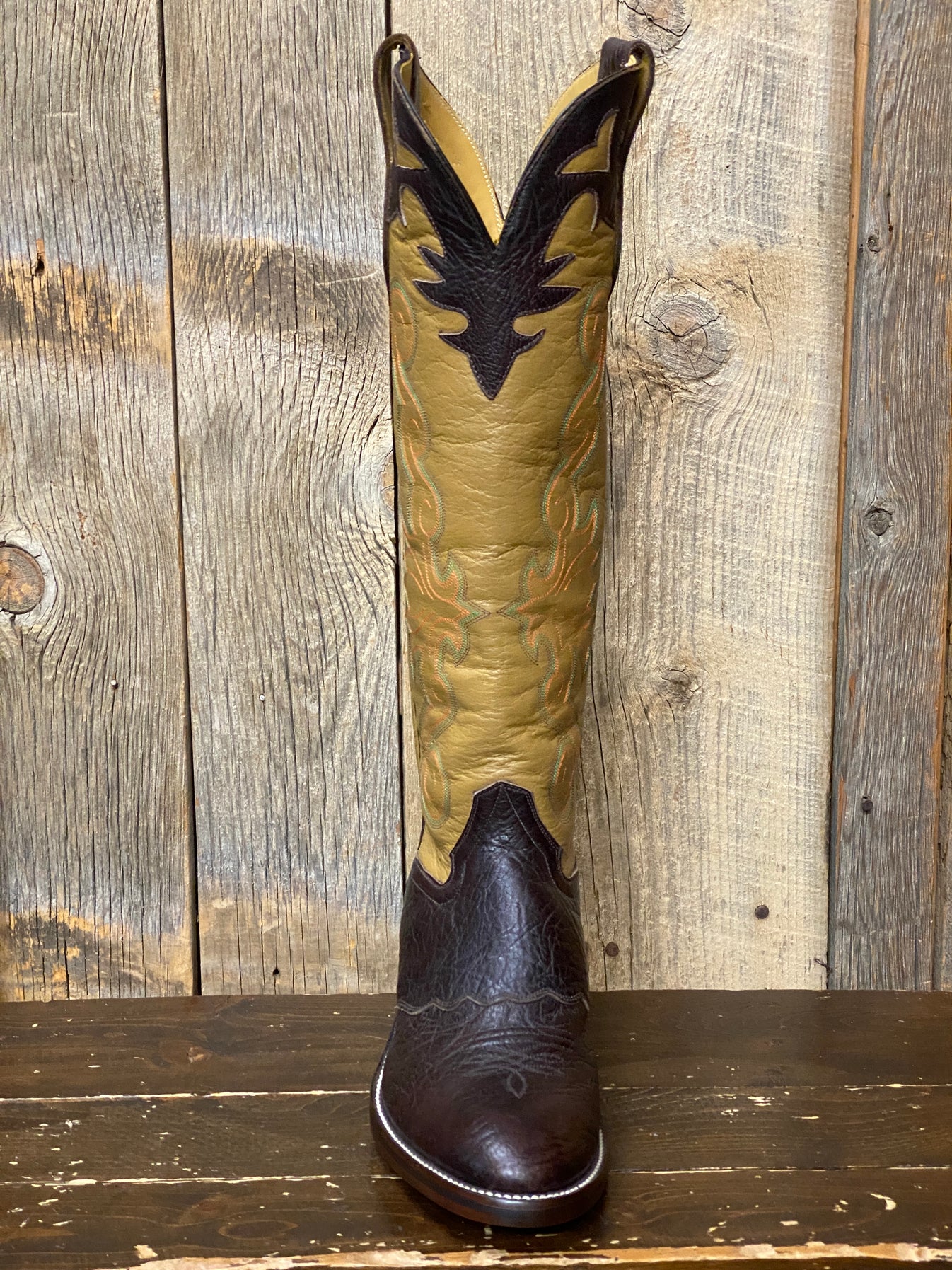 Honcho Solano® Buckaroo Full Grain Leather Tall Top Cowboy Boots - Bon ...