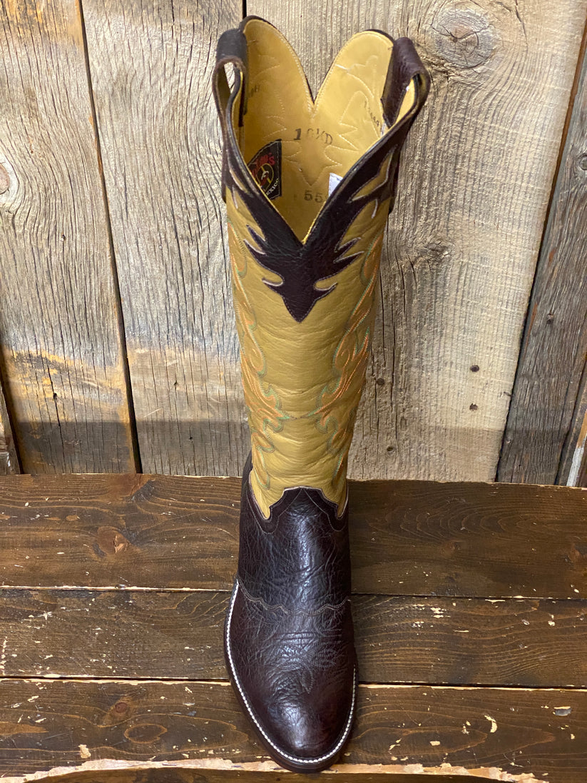 Honcho Solano® Buckaroo Full Grain Leather Tall Top Cowboy Boots - Bon ...